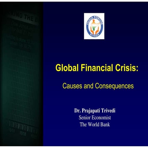 Global Financial Crisis In Detail. | PPT