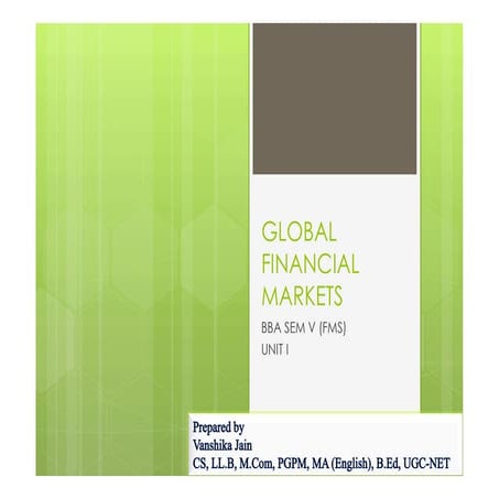 Global Financial Markets - BBA SEM V (FMS).pdf