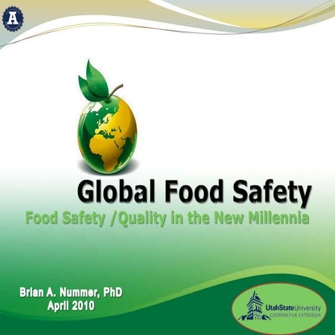Global food safety Apr 2010 | PPT
