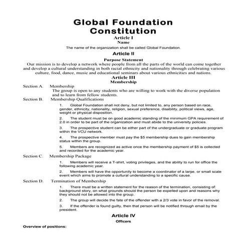 Global Foundation Constitution Doc