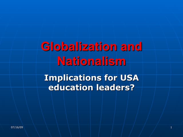 Globalization powerpoint | PPTX