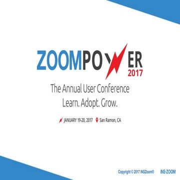 ZoomPower2017 - INSZoom Global Framework, Process Modules and Reports | PDF