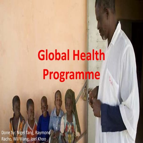 Global health programme | PPTX