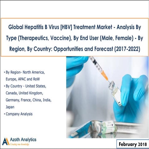 Global Hepatitis B Virus Hbv Treatment Market Opportunities And Forecast 2017 2022 Ppt