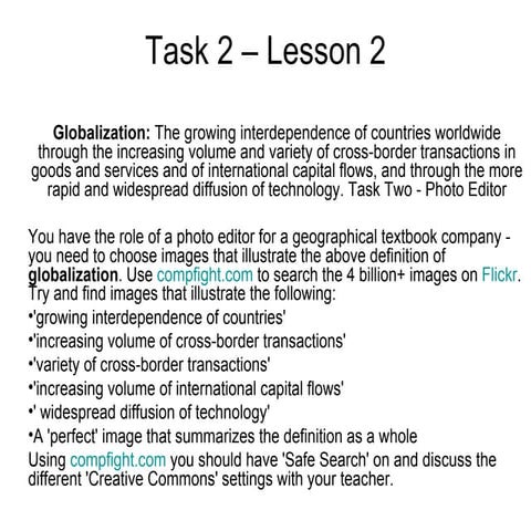 Global interactions – lesson 2 | PPT
