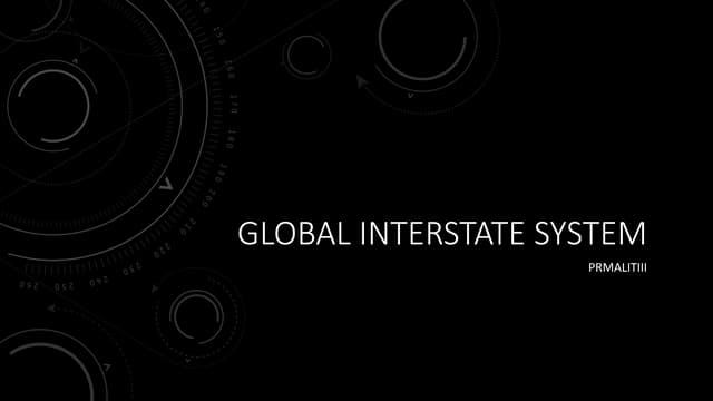 Contemporary Global governance | PPTX