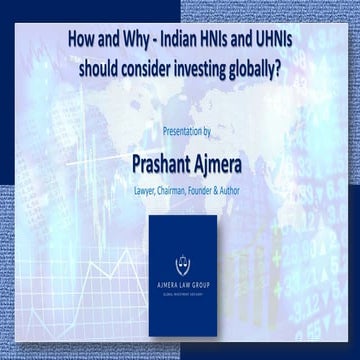 How and why Indian HNI should consider investing globally? | PDF