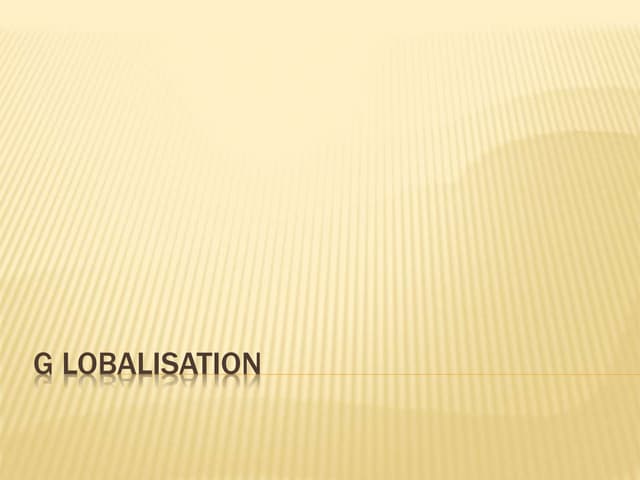 Economics - Class 10 - Globalisation and Indian Economy- Inter ...