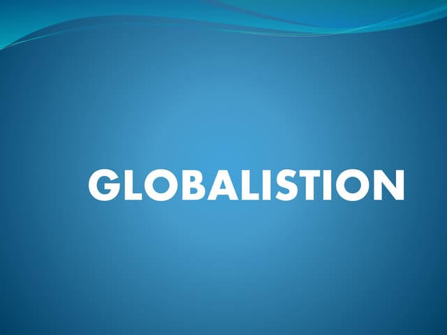 Globalization project | PPTX