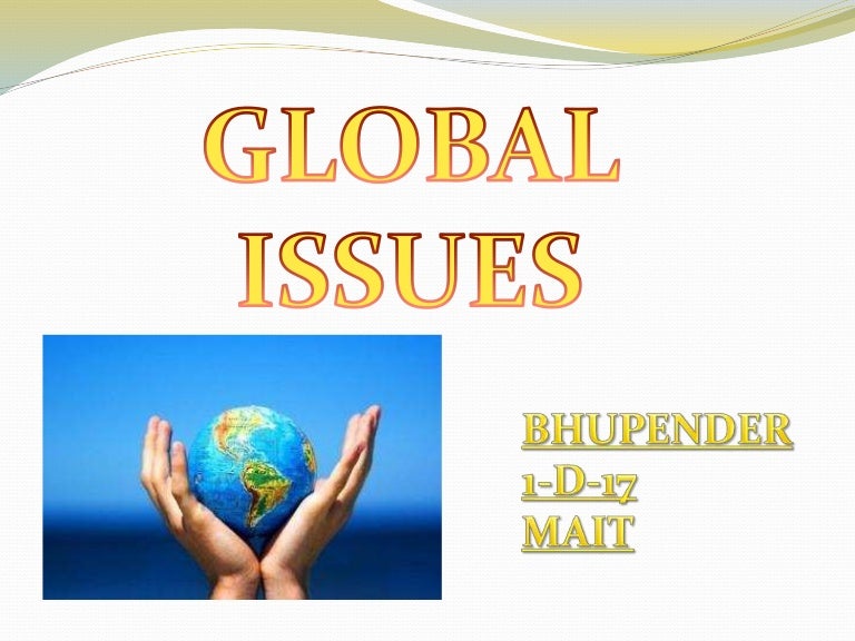 Global issues