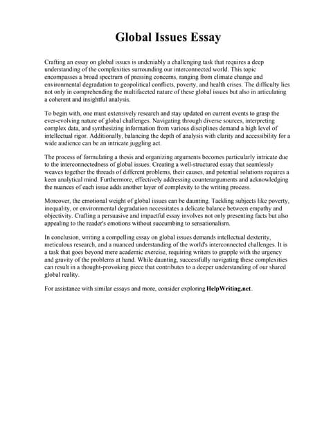 Essay On Global Village.pdf