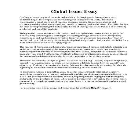 Example Of An Illustration Essay | PDF