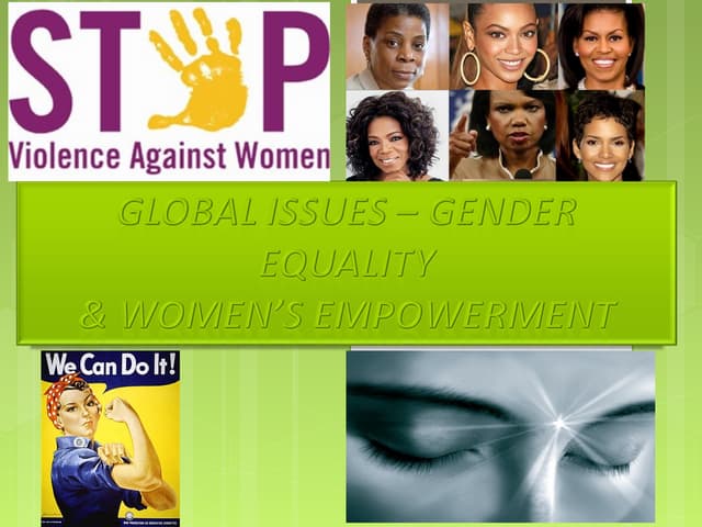 Gender sensitivity issues and women empowerment | PPTX