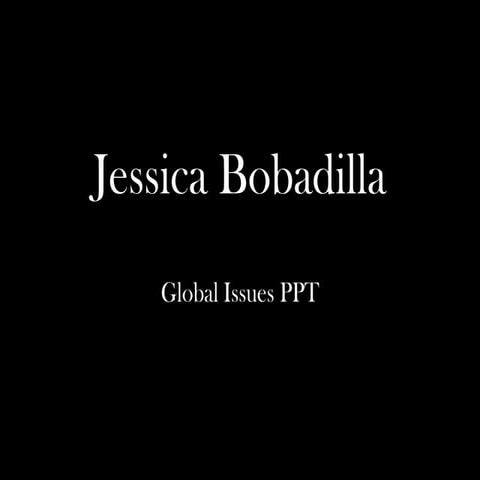 Global issues ppt | PPTX
