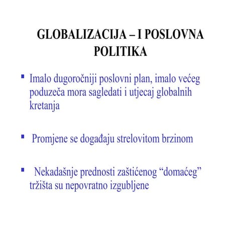 Globalizacija | PPT