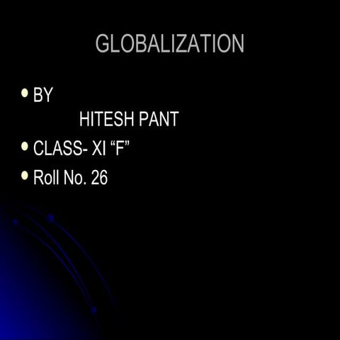 Globalization | PPT