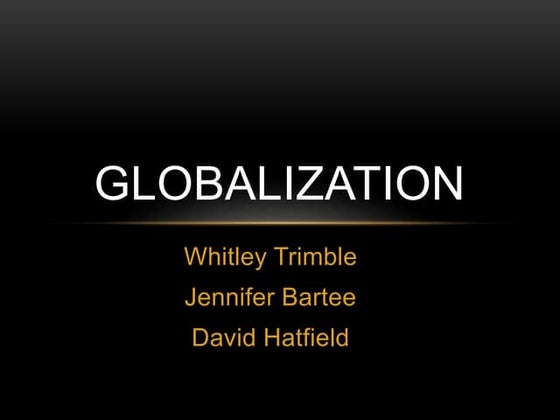 Benefits of a Globalised World for Children | PPT