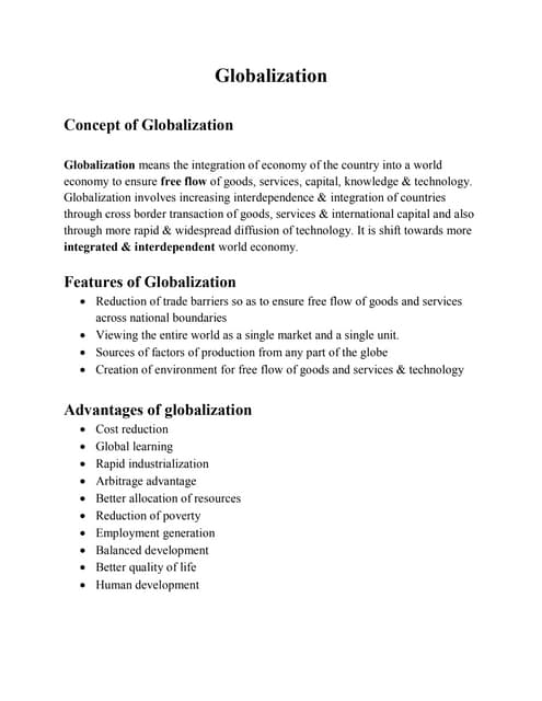 Globalisation | PPT