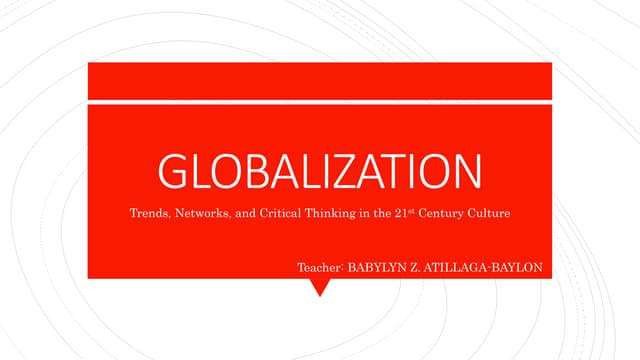 Impact of globalization on organizational behavior | PPTX | Business ...