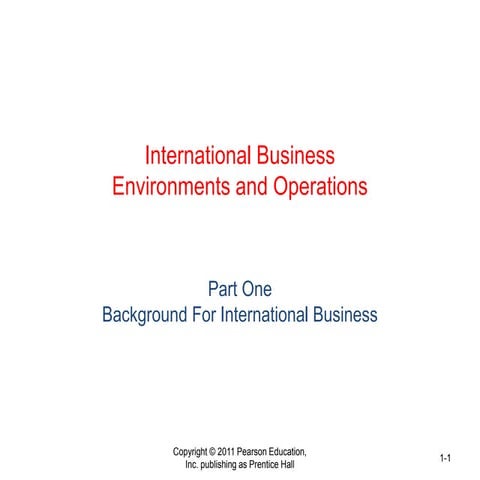 01 Globalization and International Business | PPTX