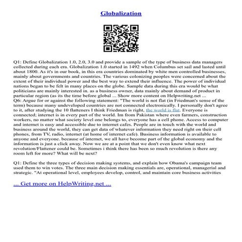 Globalization Pdf