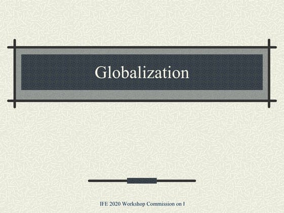Tcw l1.1 introduction to globalization | PPTX | Business | Business and Finance