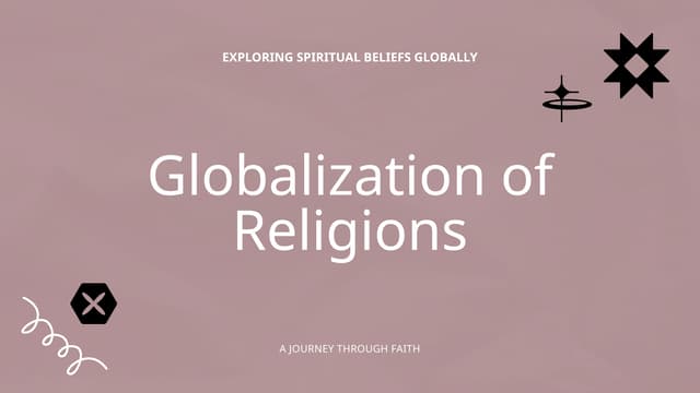 The globalization of religion | PPTX