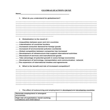 Globalization 2 | PDF