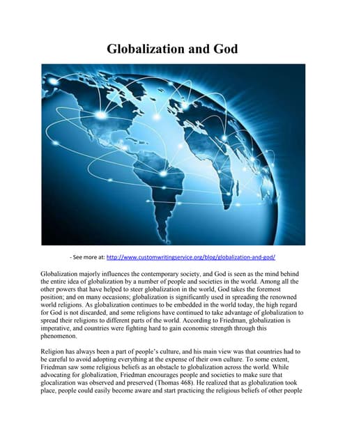 Globalization and religion | PPT
