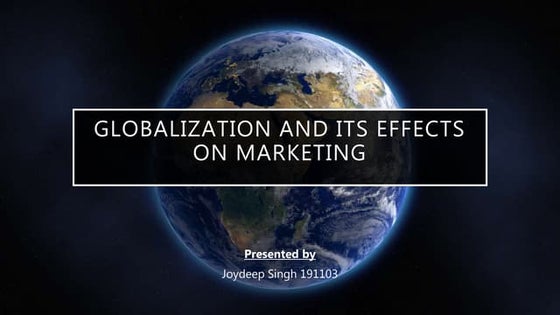 GLOBALIZATION | PPT