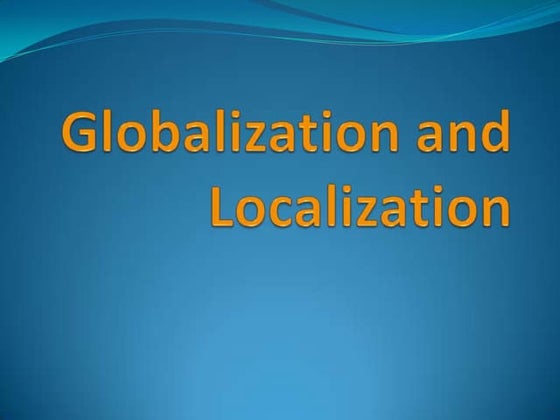 Localization & contextualization | PPT