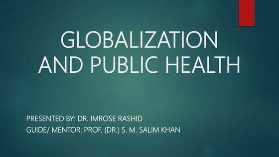 Global health introduction | PPT