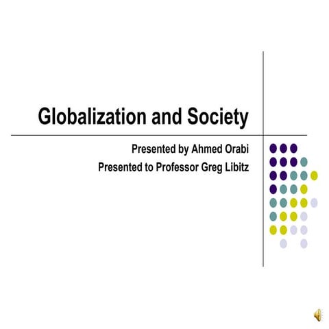 Globalization and society part1 | PPTX | Science