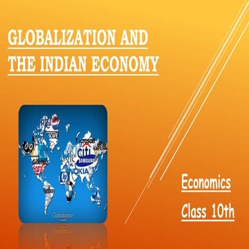Class 10 Social Science Economics Chapter 4 Globalization and the ...
