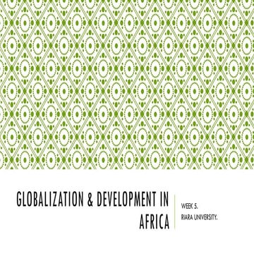 Globalization & Development in Africa.pptx