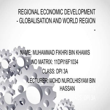 Regional economic | PPTX
