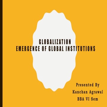 Globalization final ppt | PPTX