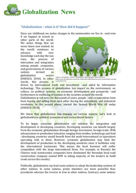 Globalization theories - Contemporary World | PPTX | Science