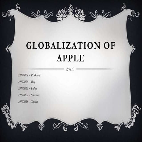 Globalization of apple.pptx