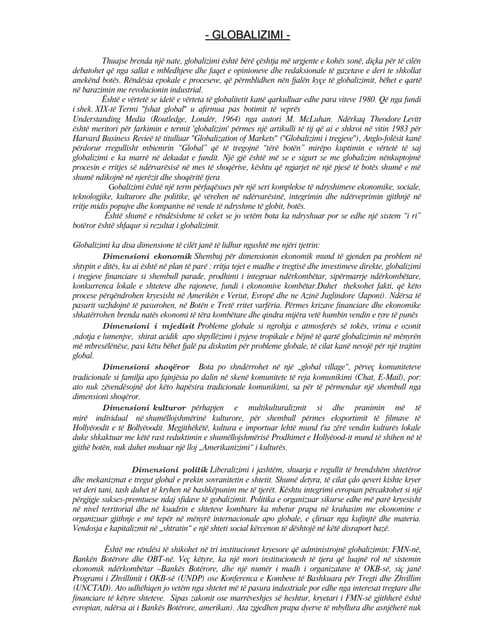 Evolucioni historik i globalizmit | PPTX