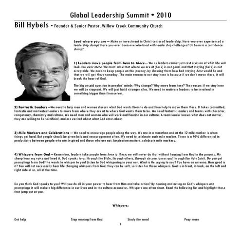 Global leadership Summit Tablet & Notes Typed | DOC