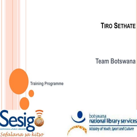 Global libraries botswana | PPT