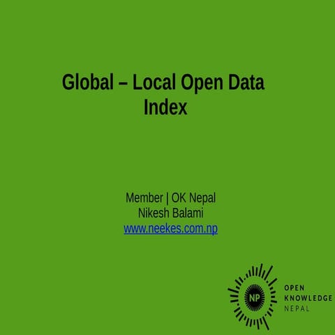 Global - Local Open Data Index | PDF | Technology & Computing