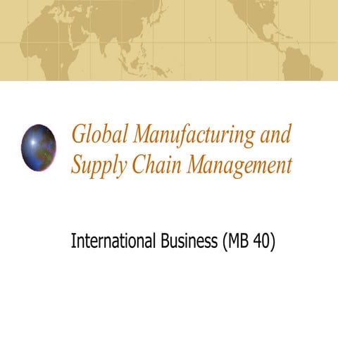 globalmanufacturing | PPT