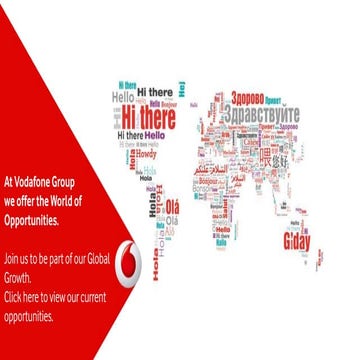 Vodafone Group Global Career Map | PPTX