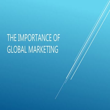 Global marketing | PPTX
