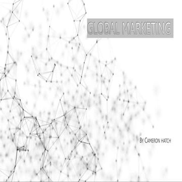 Global marketing CDH | PPTX | Business | Business and Finance