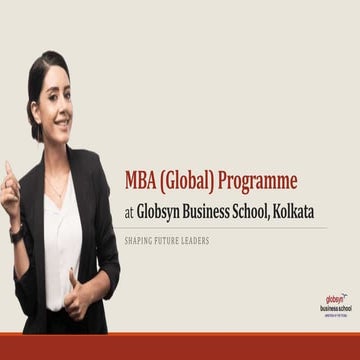 Global MBA Courses at Globsyn Business School | PPT