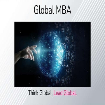 Global MBA: Think Global, Lead Global | PPTX