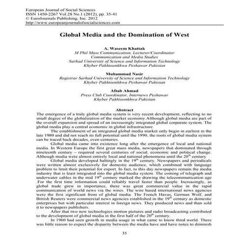 Media and globalization | PDF